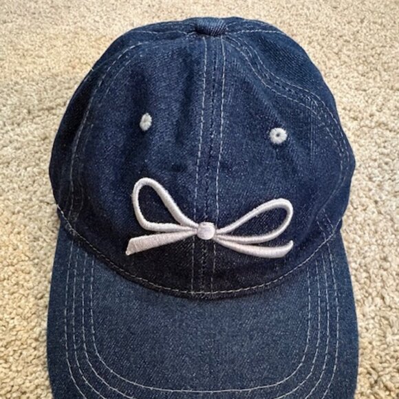 Accessories | New Womens Blue Jean Embroidered Silver Bow Adjustable ...